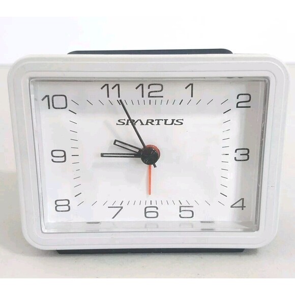 Spartus | Office | Vintage Spartus Alarm Clock Battery Operated Blue ...